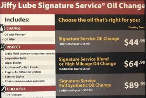 Jiffy Lube Oil Change Prices 2026: Conventional, Synthetic Blend, High ...
