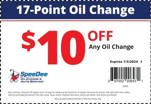 SpeeDee Oil Change Prices 2024: How Much Does a 17-Point Oil Change Cost?